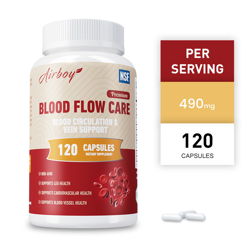 Jual Blood Flow Care Capsules - with Niacin, L-Arginine - Supports ...