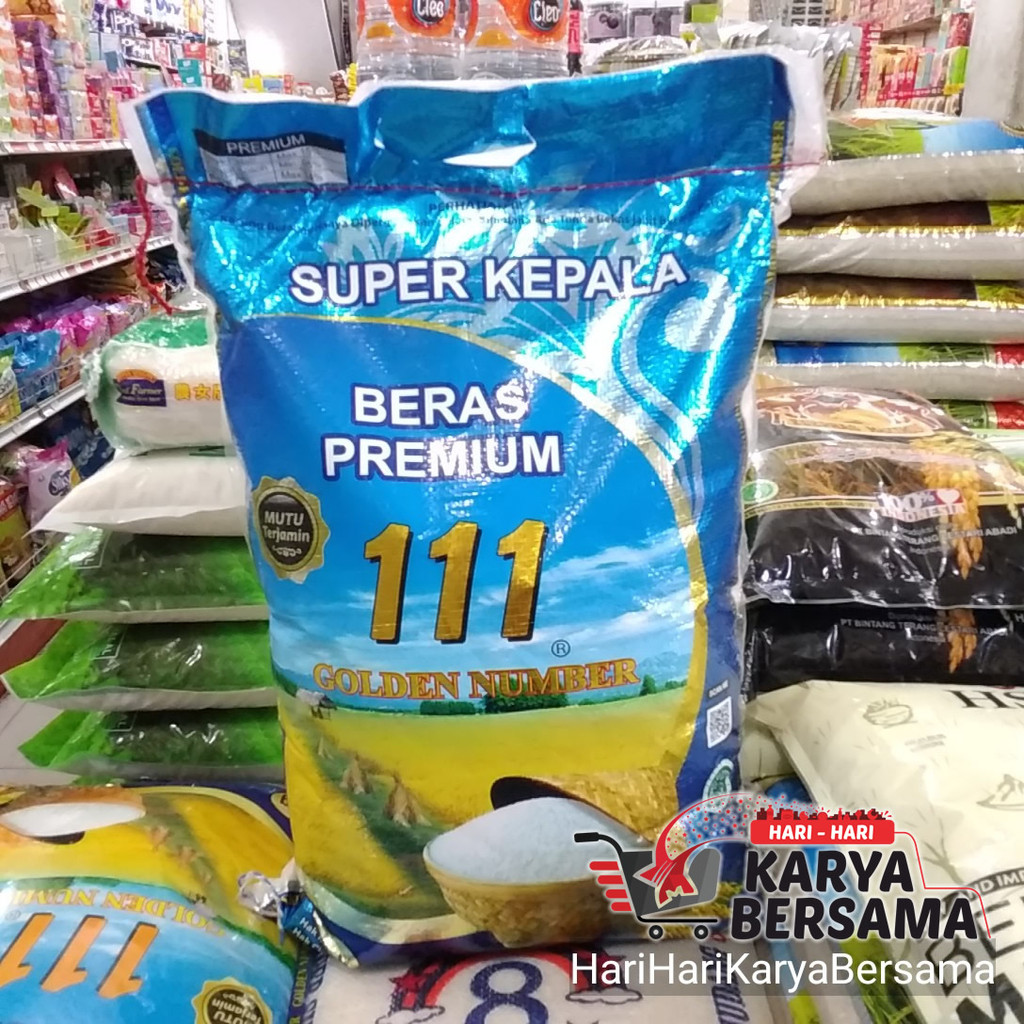 Jual BERAS PREMIUM MEREK GOLDEN NUMBER 111 10KG | Shopee Indonesia