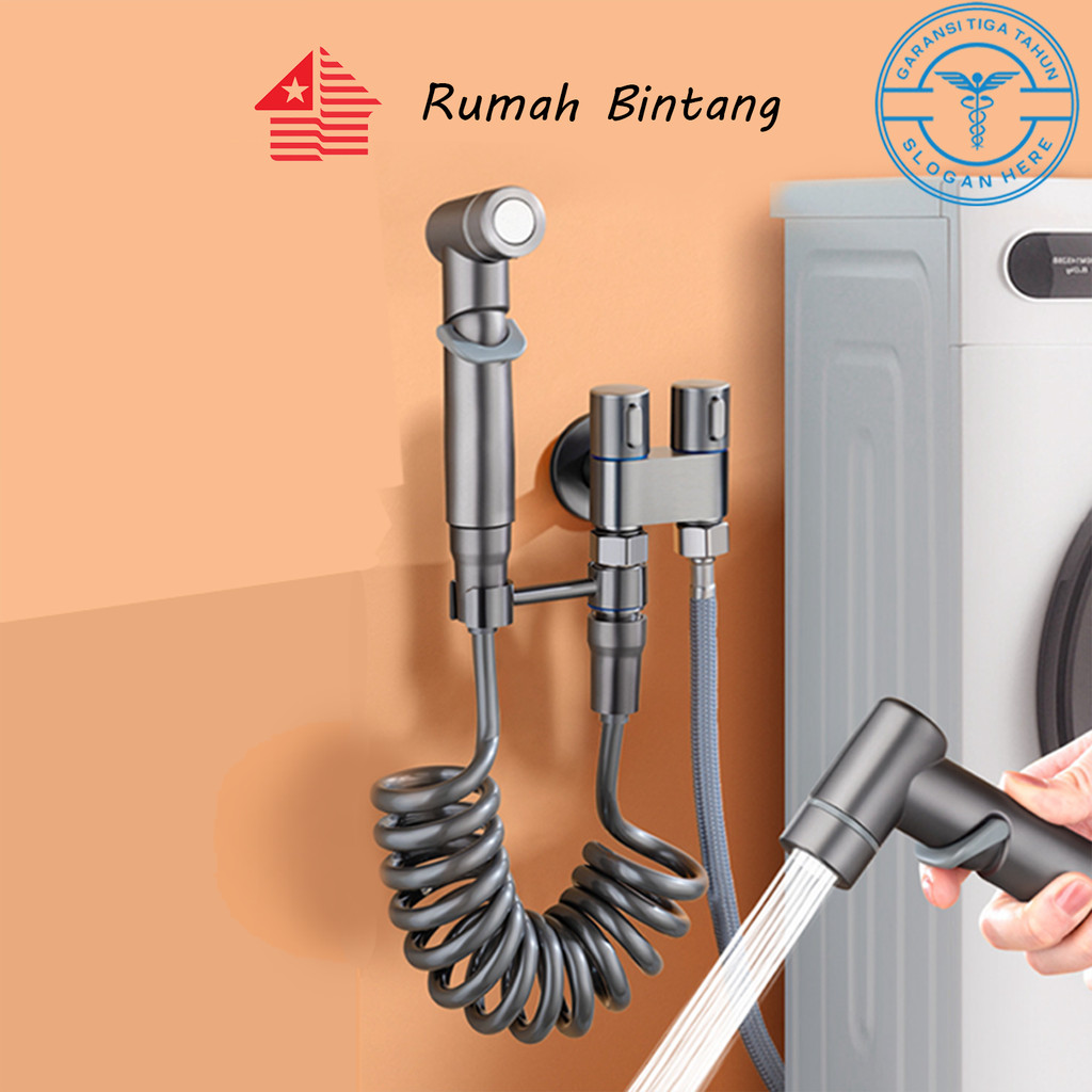 Jual Rumah Bintang - SUS304 1 Set Jet Shower Kloset Jet Shower Kamar Mandi Semprotan Toilet ...