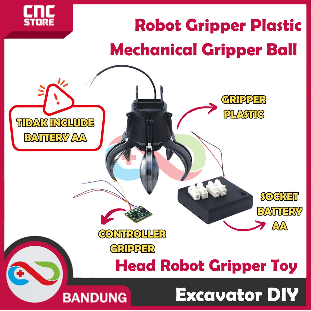 Jual Robot Gripper Plastic Mechanical Gripper Ball Head Robot Gripper ...