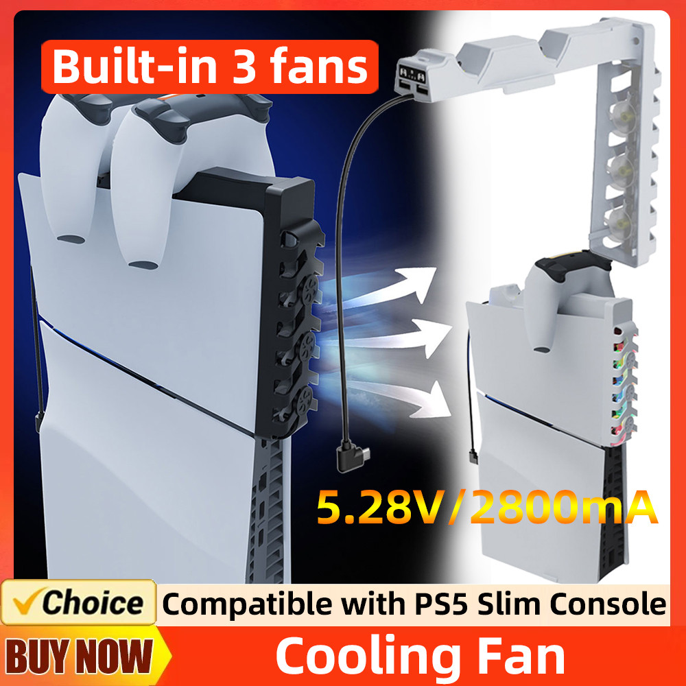 Jual Cooling Fan /Cooling Fan Dual Controller Charging Station with RGB ...