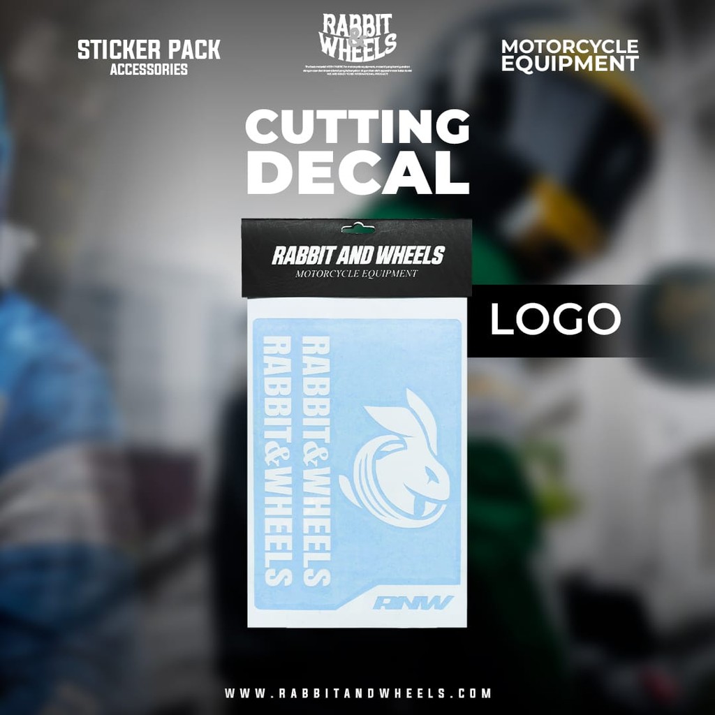 Jual STICKER CUTTING DECAL LOGO RABBIT AND WHEELS | Shopee Indonesia
