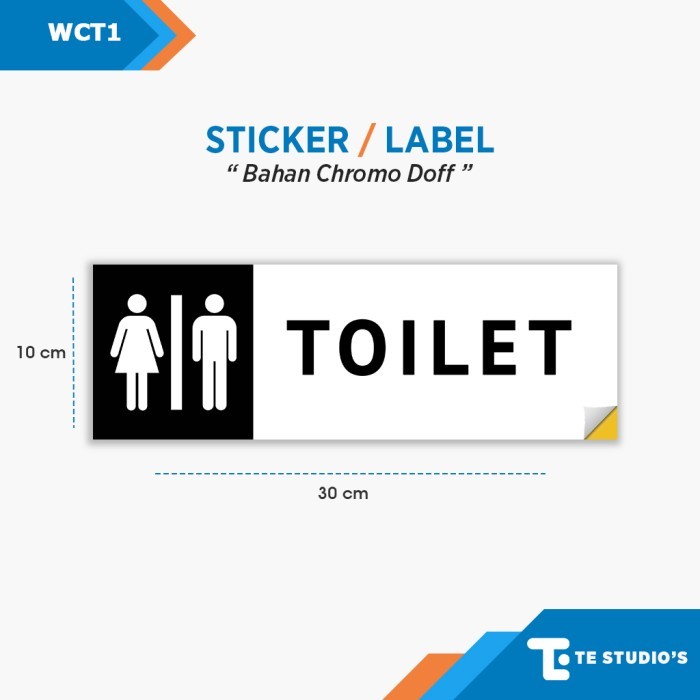 Jual Stiker Toilet WC Label Sticker Tanda Sign WC Laki-Laki atau ...