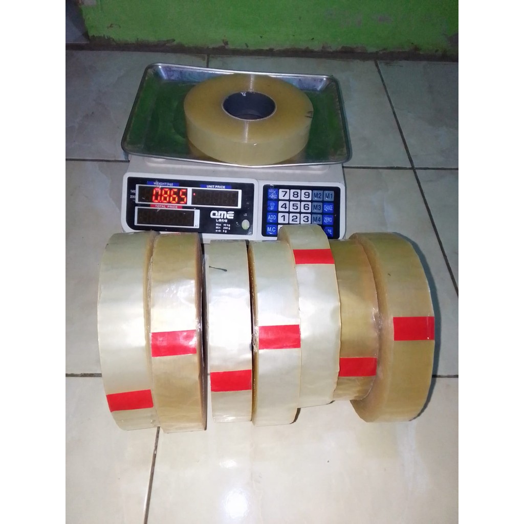 Jual lakban jumbo kiloan bening 1 kg termurah glosir gudang lakban ...