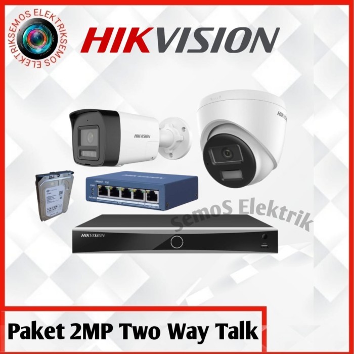 Jual Paket Kamera Hik vision 2 Camera 2 Megapixel IP Camera PoE - Bisa ...