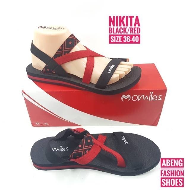 Jual Omiles NIKITA Sandal Wanita Tali Belakang Ukuran 36-40 | Shopee ...