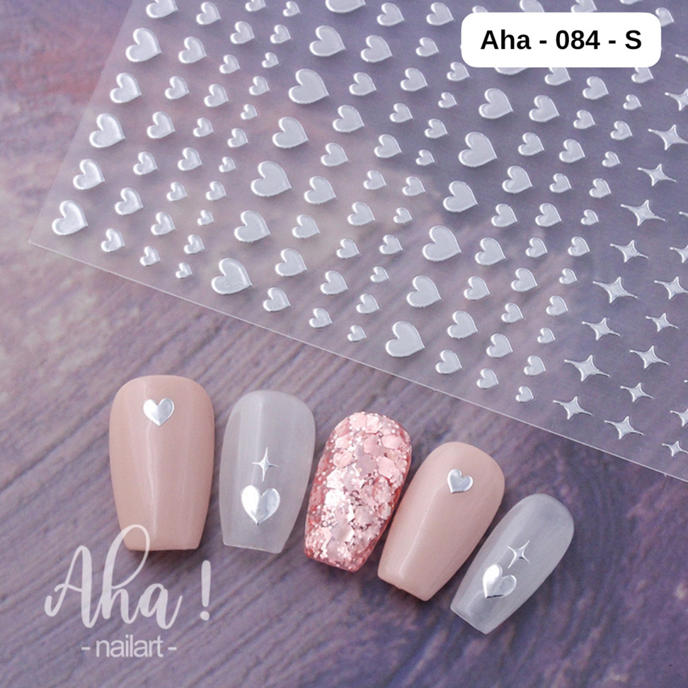 Jual STICKER KUKU PREMIUM MOTIF LOVE SPARKLE AHA-084 EMBOSSED FOR NAIL ...
