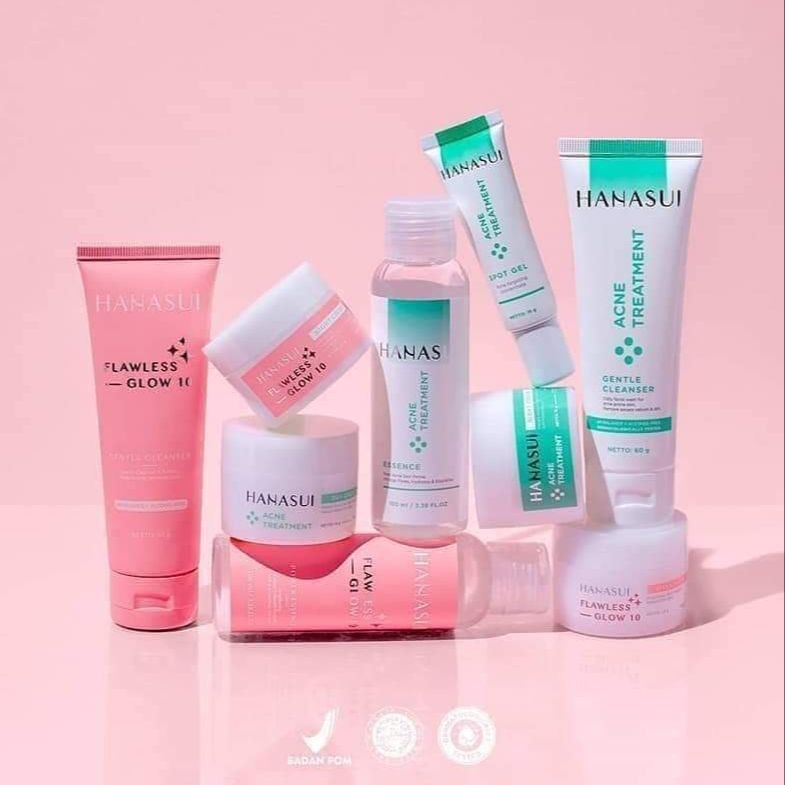 Jual PAKET HANASUI SKINCARE/HANASUI FLAWLESS SKINCARE/PAKET HANASUI ...
