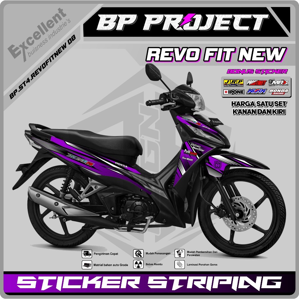 Jual STICKER STRIPING REVO FIT NEW INJEKSI LIST VARIASI BODY DESAIN ...