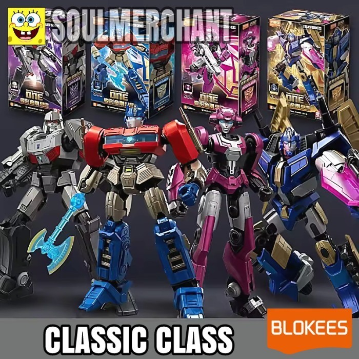 Jual Blokees Transformers One Classic Class Optimus Prime Megatron ...