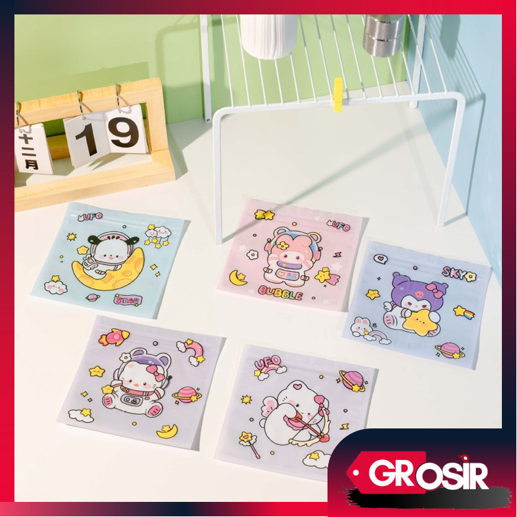 Jual Grosir 6594 Kemasan Zip Lock Motif Karakter / Kemasan Permen Kue ...