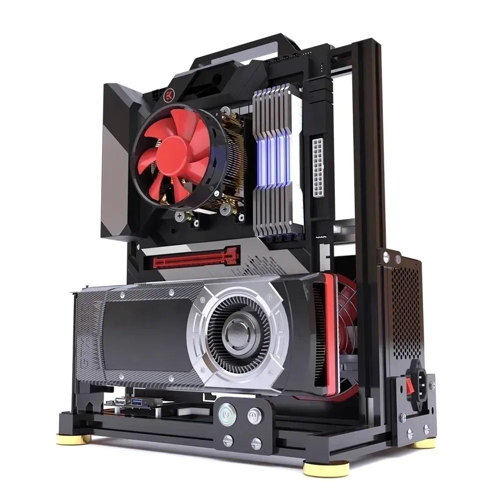 Jual DIY ITX MATX ATX Open PC Case Frame Rack,MOD Creativity Desktop ...