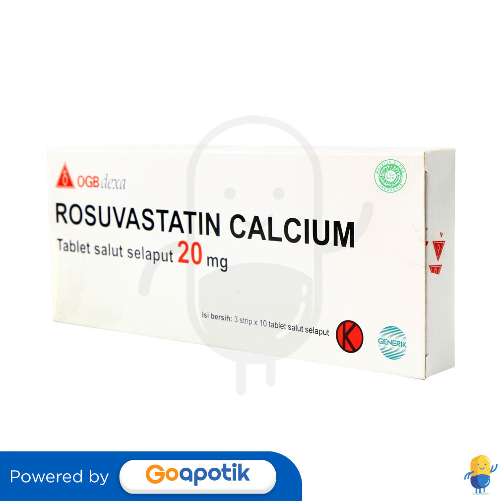Jual Rosuvastatin Calcium Ogb Dexa Medica 20 Mg Box 30 Tablet ...