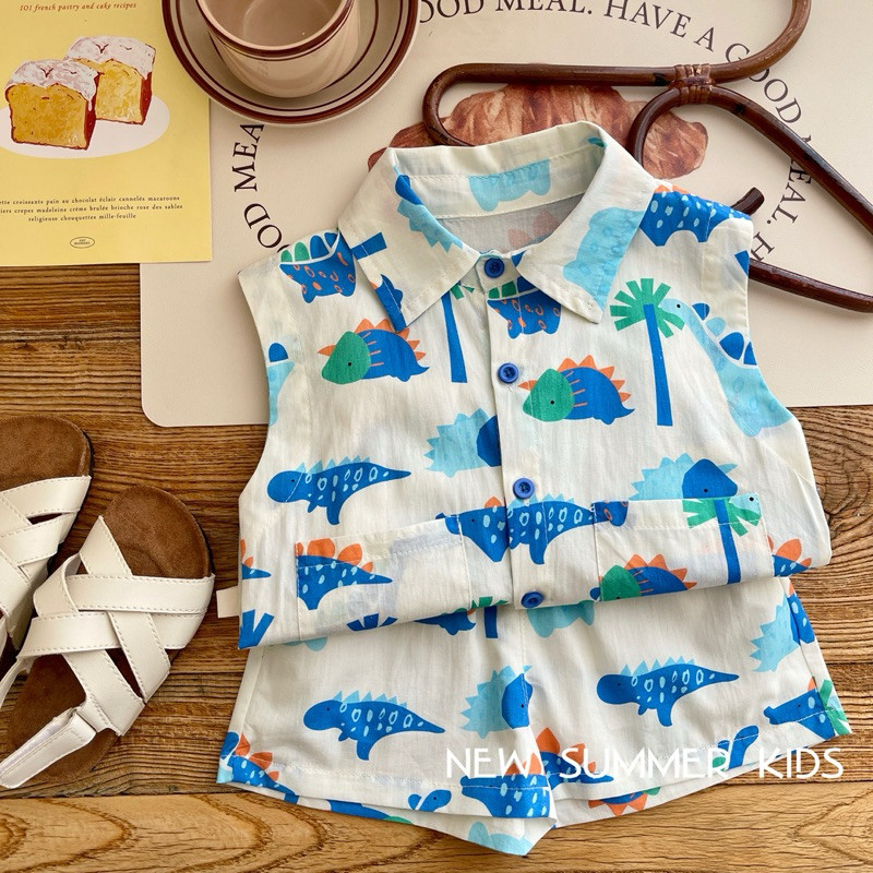 Jual Tosca Dino Set | Setelan Anak Laki Laki | Baju Anak Laki Laki ...