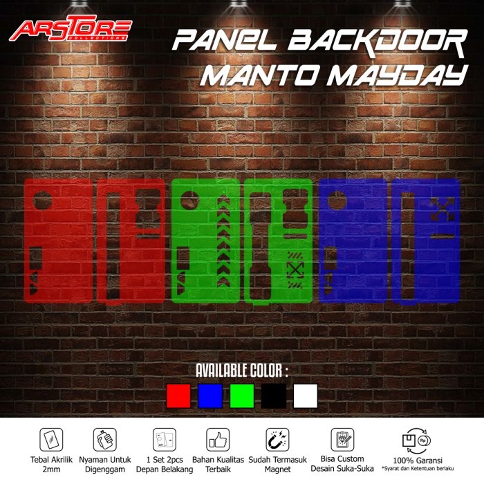 Jual Panel Backdoor Mayday Akrilik Warna 2mm | Shopee Indonesia