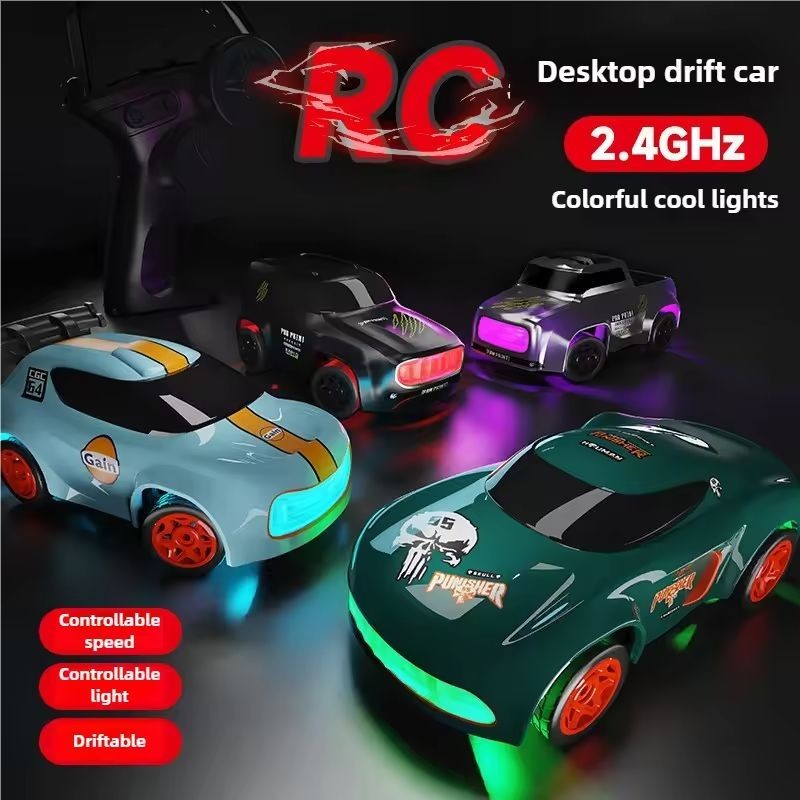 Jual RC Desktop Drift Car 2.4G Remote Control Mobil Balap dengan LED ...