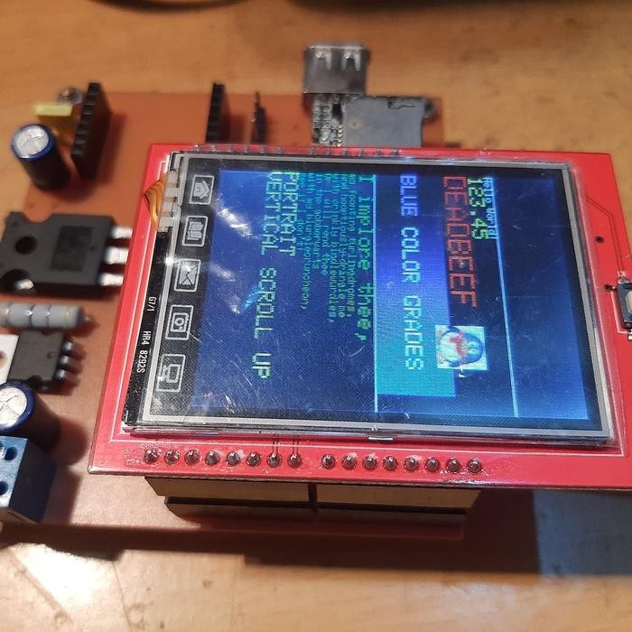Jual Part PCB Arduino Nano LCD TFT Touch Screen - I2C - mSD - RTC ...