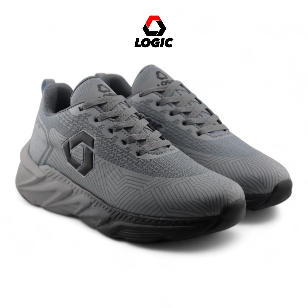 Jual Logic - Power Of Lifetime Black Grey | Sepatu Pria Sport | Sepatu ...
