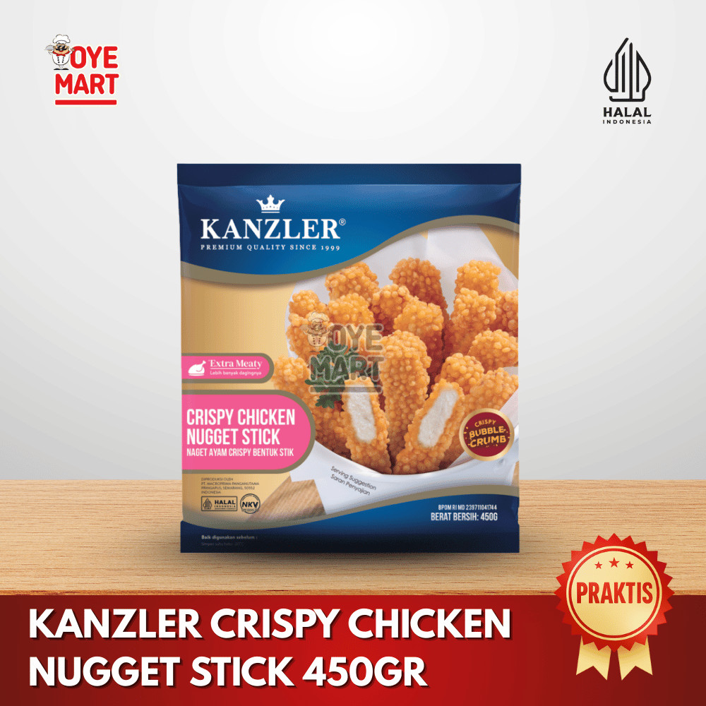 Jual KANZLER CRISPY NUGGET STICK 450GR / NAGET AYAM STIK / FROZEN FOOD ...