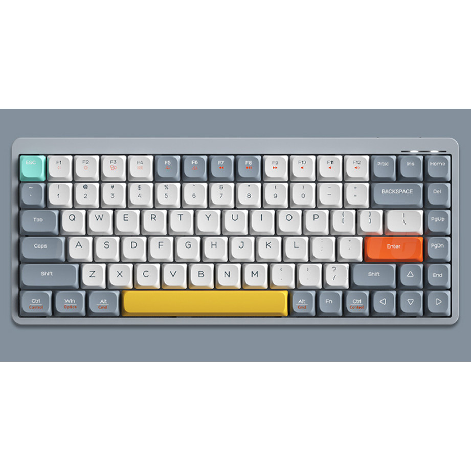 Jual iBlancod YK75 Mechanical Keyboard Three Mode Monochrome Low ...