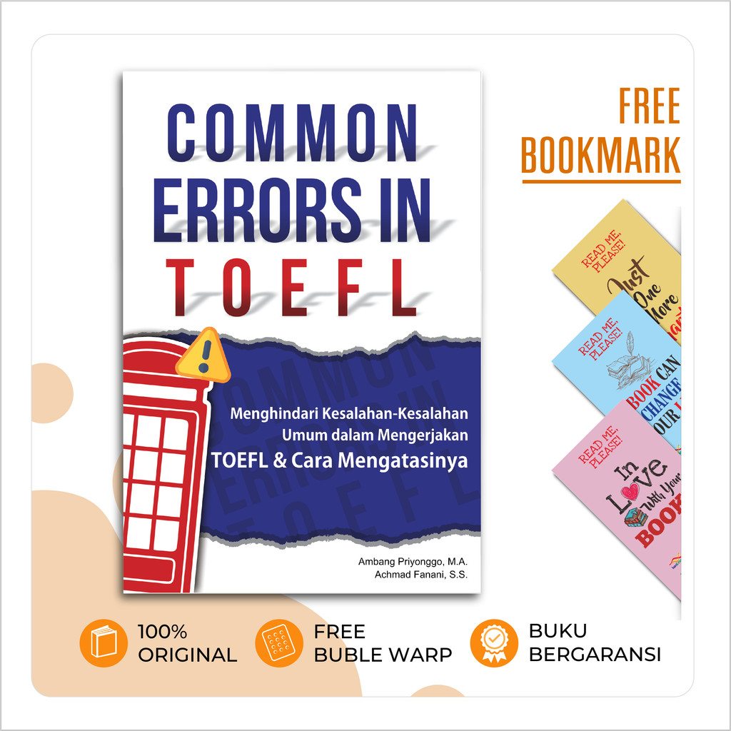 Jual Buku Common Errors In TOEFL-Menghindari Kesalahan Mengerjakan TOEFL Dan Cara Mengatasinya ...