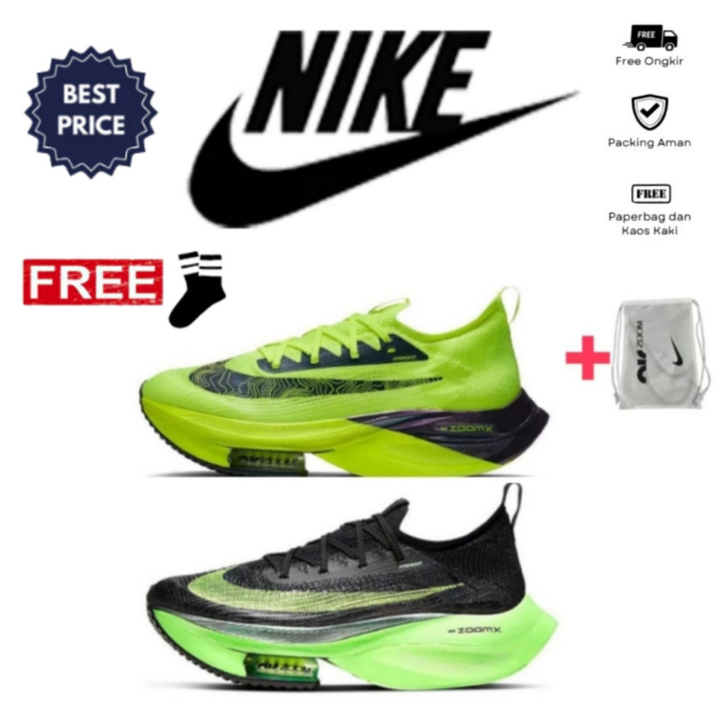 Jual Nike Air Zoom Alphafly Next% 1 epatu lari pelat karbon berpotongan ...