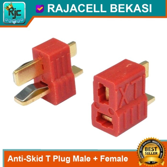 Jual AMD99 Anti-Skid T Plug Socket Connector Jack Tplug mini for ESC ...
