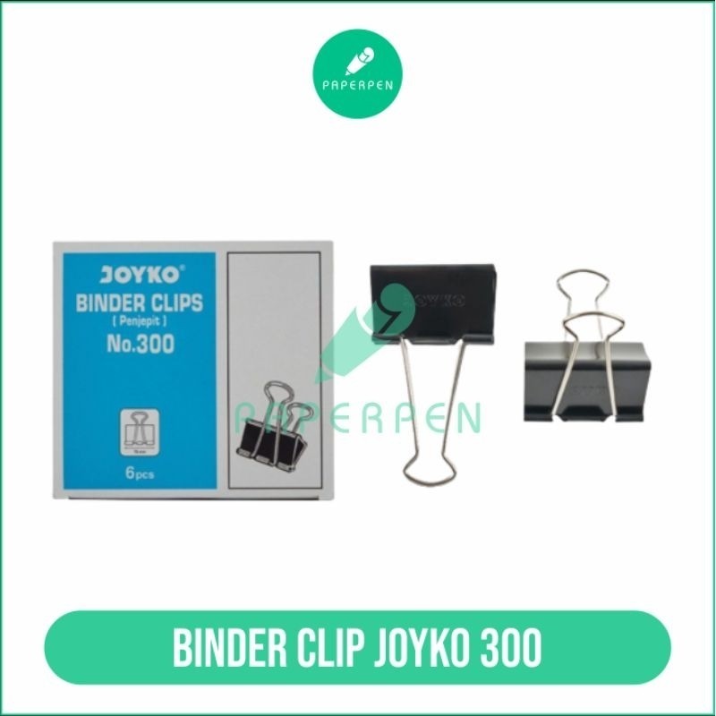 Jual [SG] (PCS) BINDER CLIP JOYKO 300/JEPIT KERTAS/KLIP KERTAS | Shopee ...