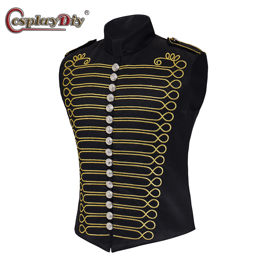 Jual Blazer militer pria rompi Pangeran Parade pemain drum Punk petugas ...