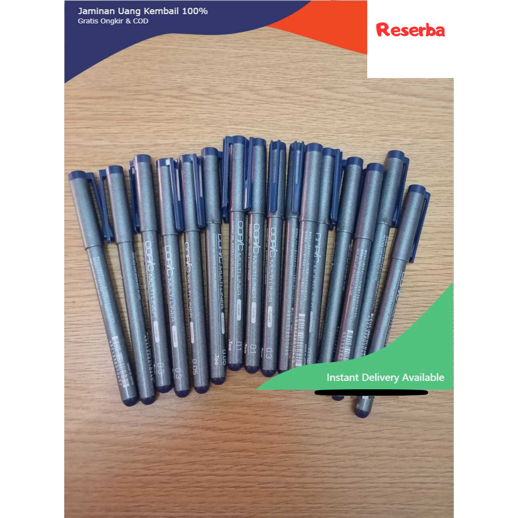 Jual COPIC Multiliner Color Cobalt Blue Satuan Drawing Pen ( Clearance ...