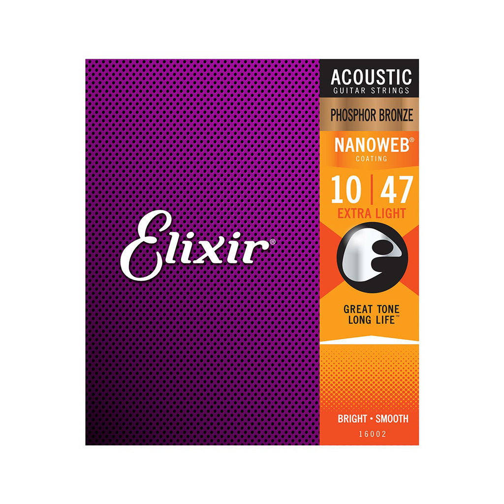 Jual Elixir 16002 Nanoweb Phosphor Bronze Acoustic Guitar Strings ...