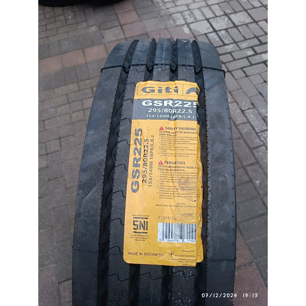 Jual Ban GiTi GSR225 Ukuran 295/80 R22.5 - Ban Mobil Truk Bus Muatan Berat | Shopee Indonesia