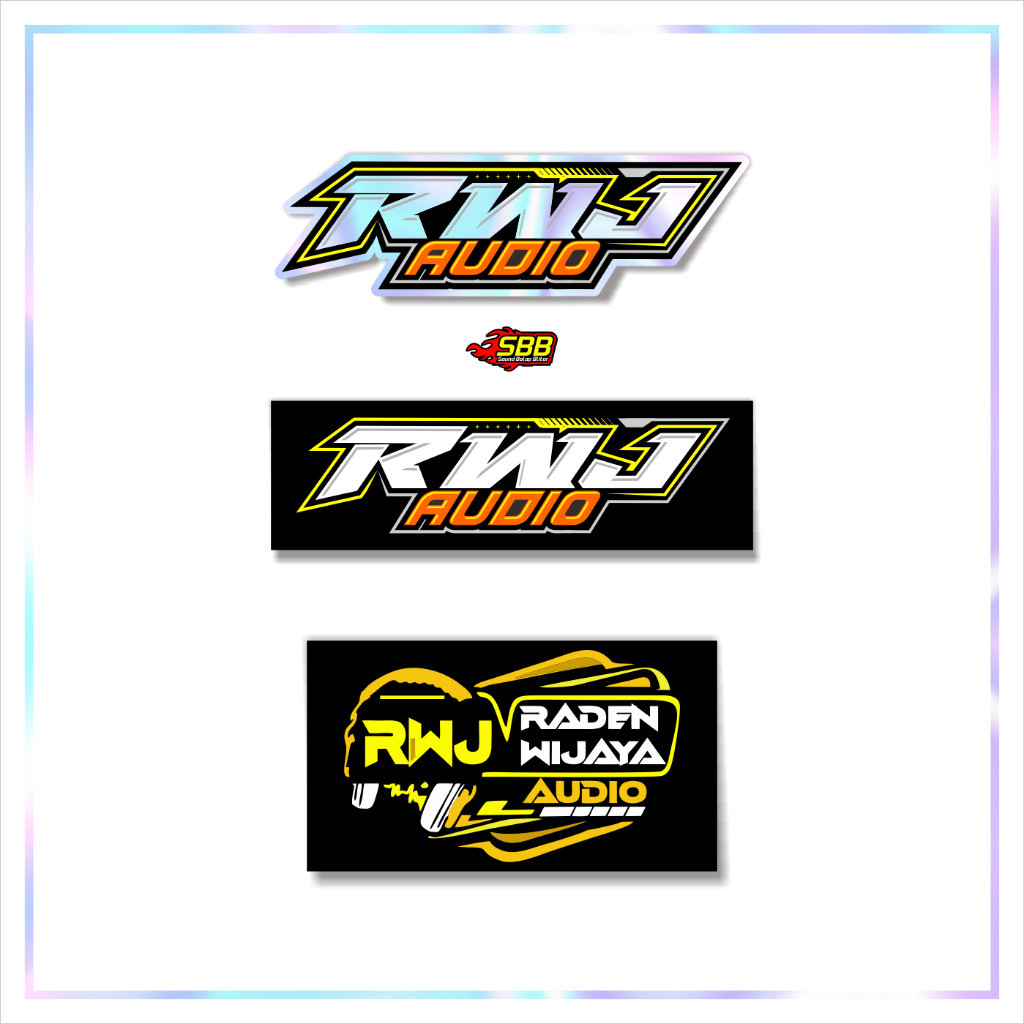 Jual Cetak Kilat - Stiker RWJ Raden Wijaya Audio Stiker Sound System ...
