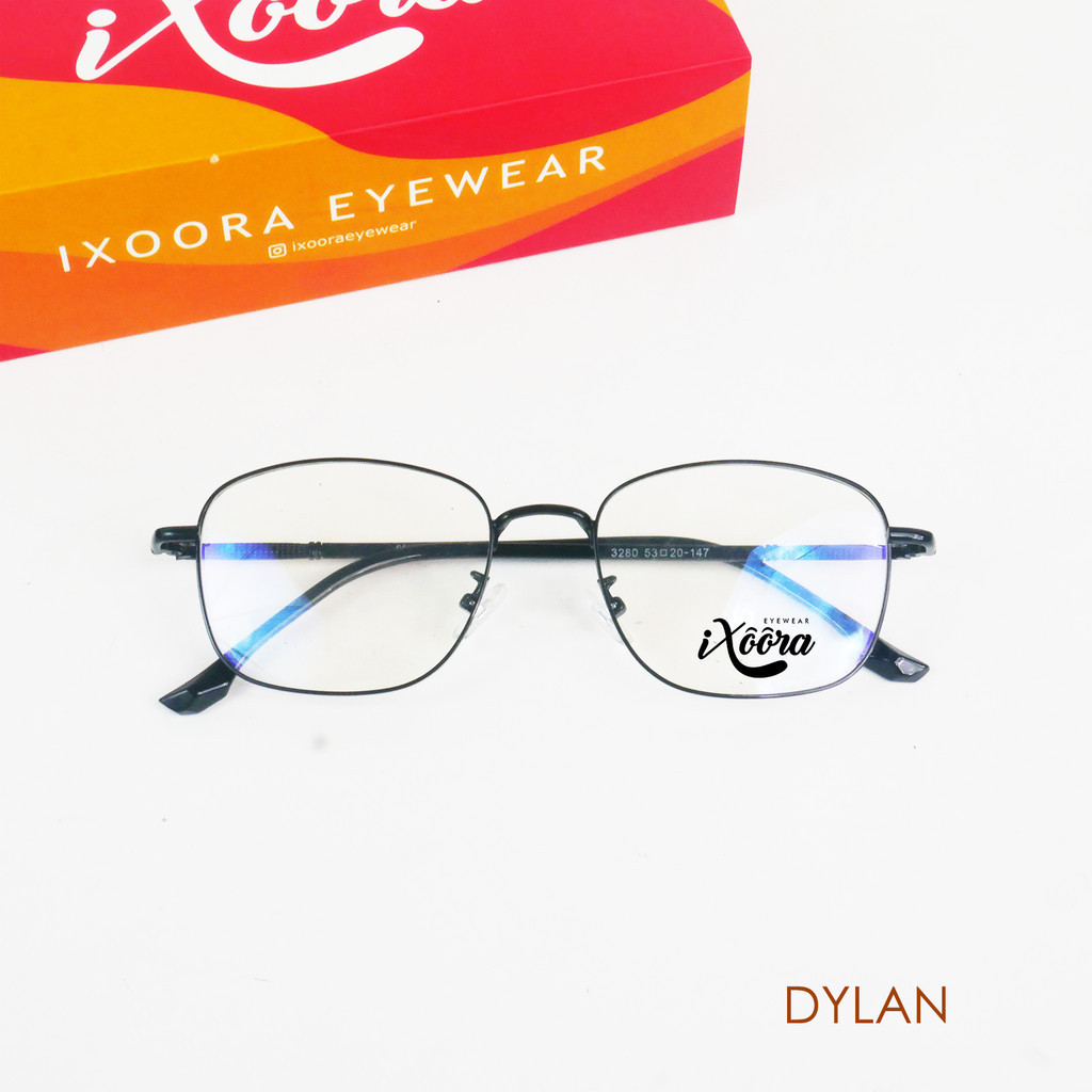 Jual Ixoora Dylan Frame Kacamata Wanita Minus Photocromic Photochromic Anti Radiasi Blueray ...