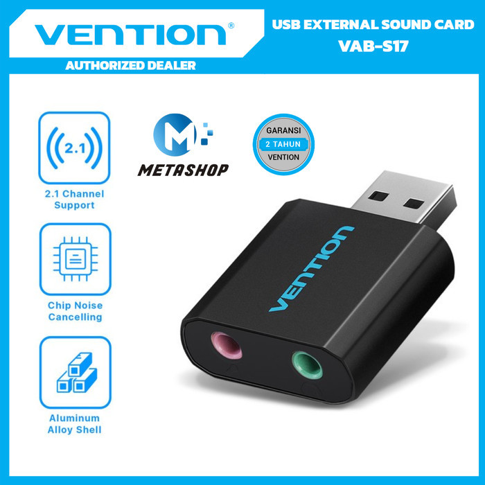 Jual VENTION VAB-S17 USB External Sound Card Channel Universal Audio ...