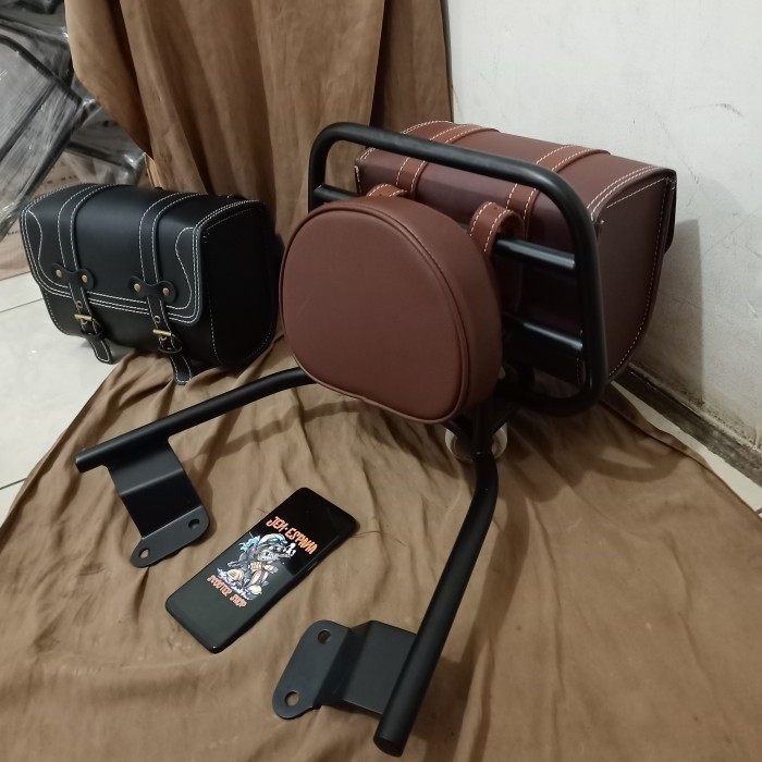 Jual Back rack plus Tas yamaha filano dan fazzio / BackRack Grand ...