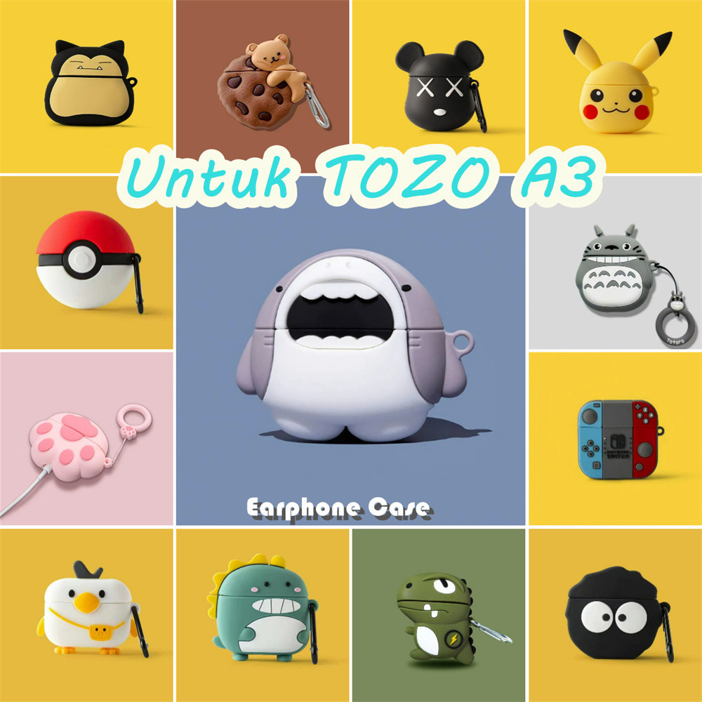 Jual 【distinctive】Untuk TOZO A3 Case Lucu Kartun Soft Silicone Earphone ...