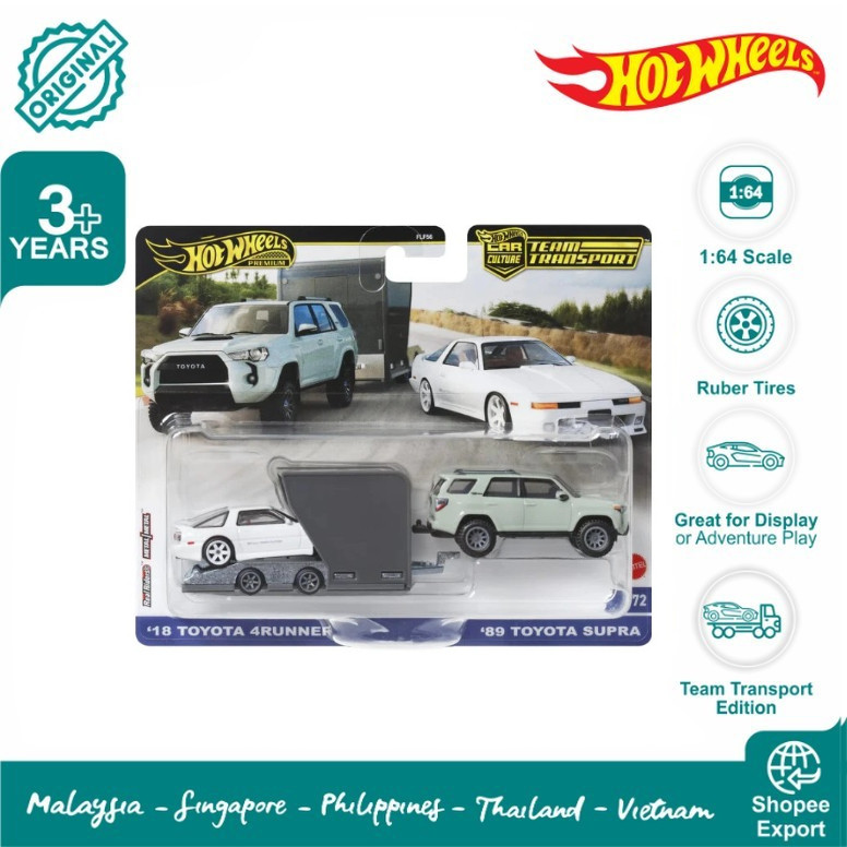 Jual Hot Wheels Premium Team Transport 89 Toyota Supra - 18 Toyota ...