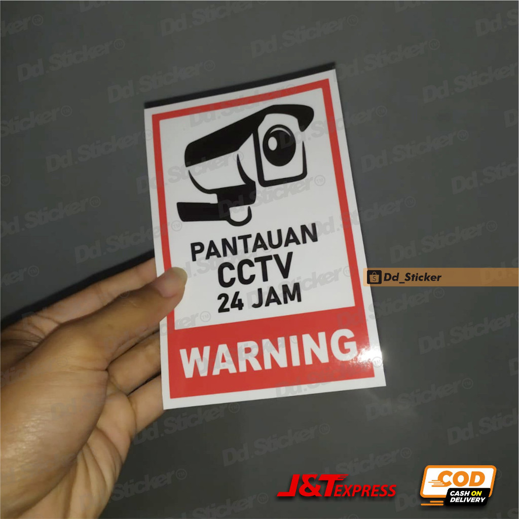 Jual Sticker PANTAUAN CCTV 24 JAM | Shopee Indonesia
