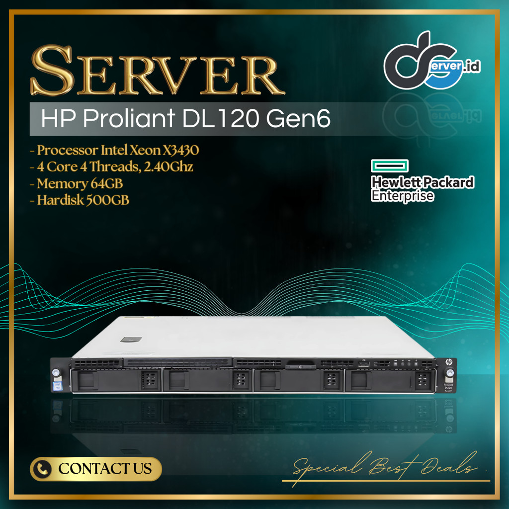 Jual Server HP proliant DL120 G6 rackmount 1u | Shopee Indonesia