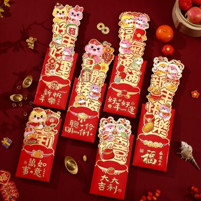 Jual GROSIR 2025 Angpao Tarik Imlek 3D Premium Angpau Lucu Viral Murah ...