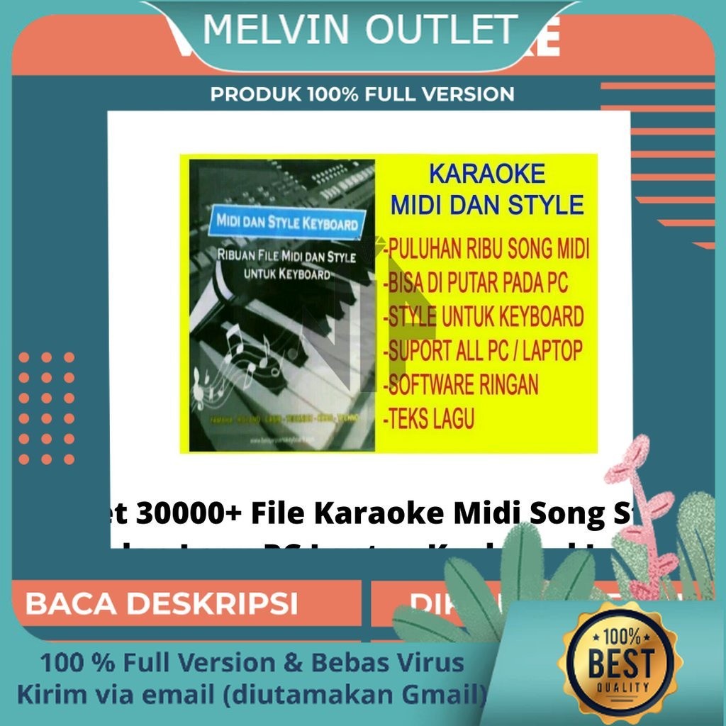 Jual Paket 30000+ File Karaoke Midi Song Style Yamaha Casio Corg Roland ...