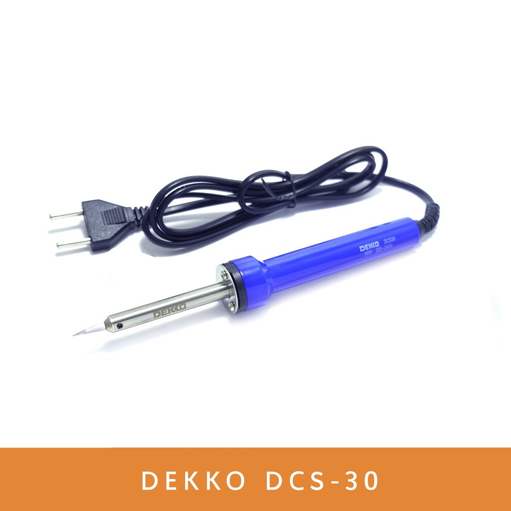 Jual Solder Tangan 30w 30watt 30 Watt DEKKO DCS-30 DCS30 MADE IN KOREA Mata Ujung lancip ...