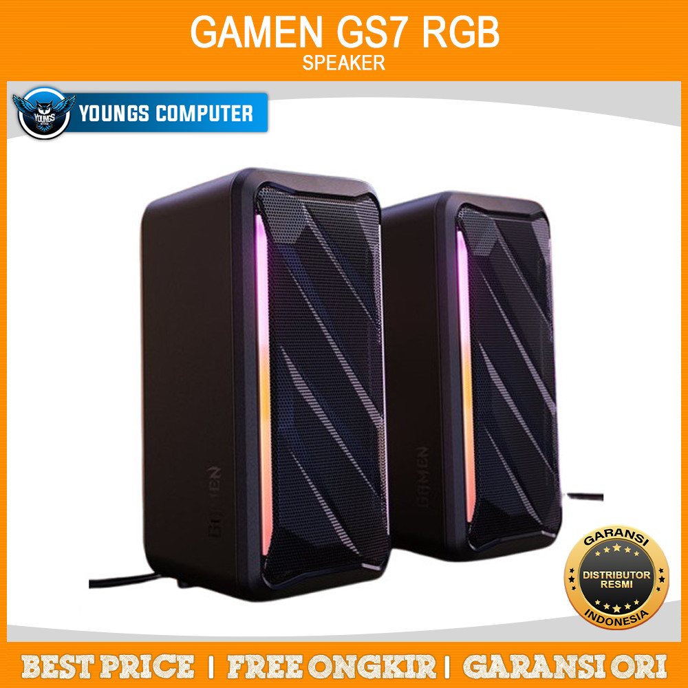 Jual SPEAKER GAMEN GS7 RGB Bluetooth 5.3 AUX 3.5mm USB Gaming Multimedia | Shopee Indonesia