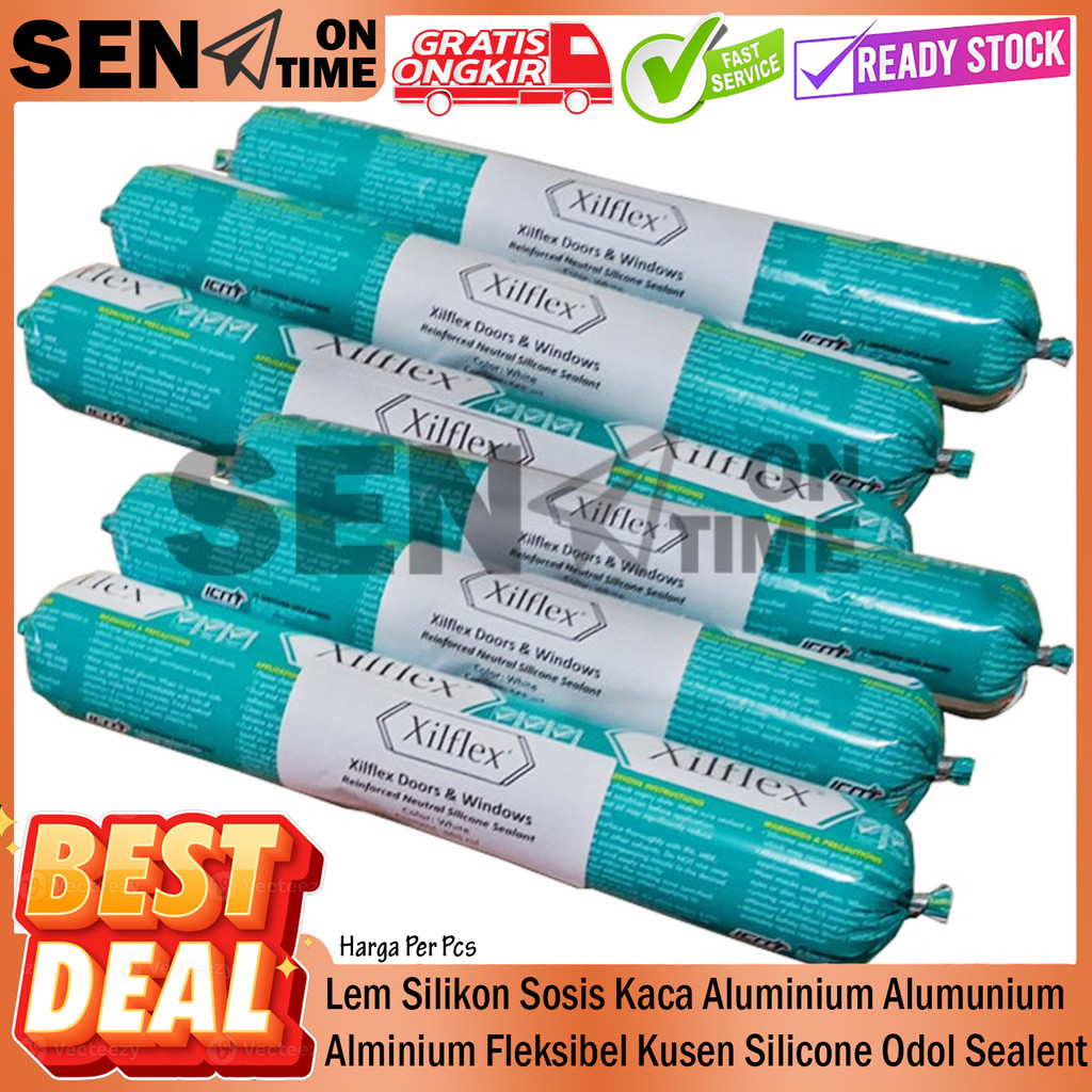 Jual Lem Silikon Sosis Kaca Aluminium Alumunium Alminium Fleksibel ...