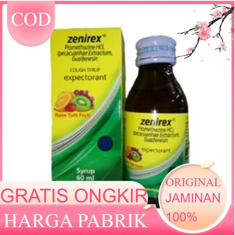 Jual zenirex obat batuk gatal tenggorokkan, mengencerkan dahak ...