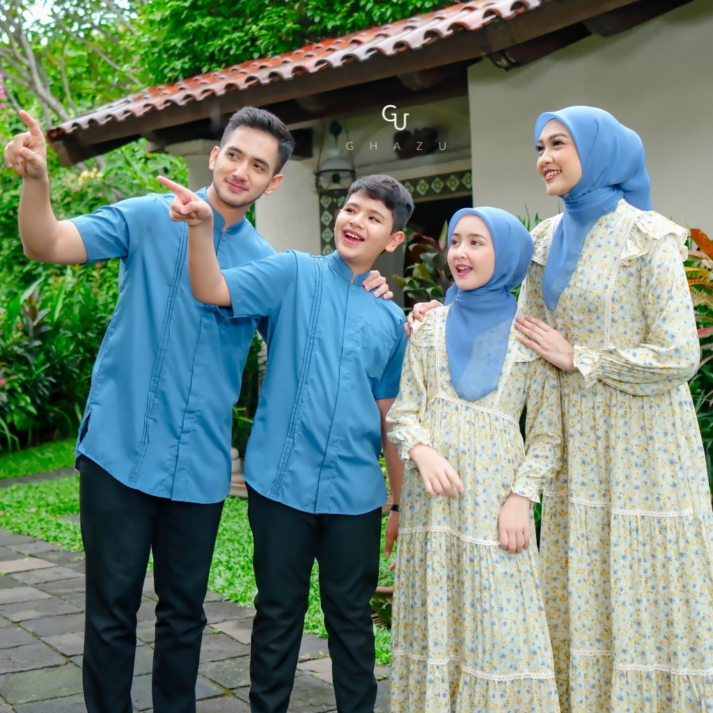Jual Ghazu Lily Family Set Baju Couple Keluarga Sarimbit Lebaran 2025 ...