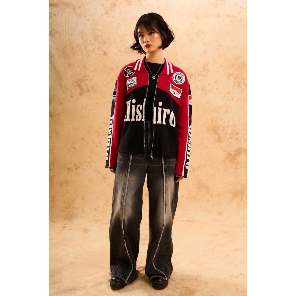 Jual Luffy Racing Knit (Jaket Anime Racing Knit Boxy | Luffy Gear 5 ...