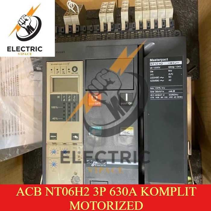 Jual ACB NT06H2 3P 630A KOMPLIT MOTORIZED SCHNEIDER ORIGINAL ACB: Air ...
