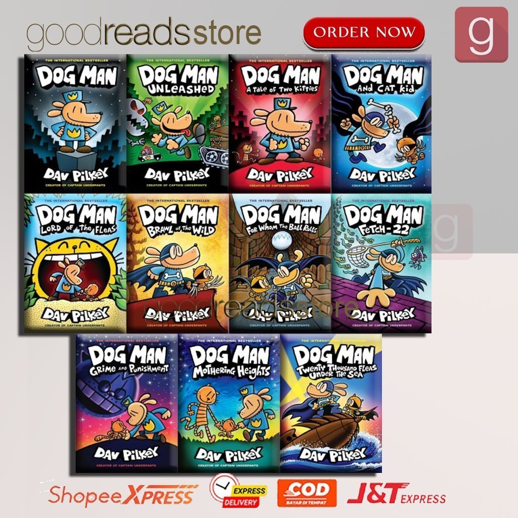 Jual Dog Man (11 book series) by Dav Pilkey(KOMIK) | Shopee Indonesia
